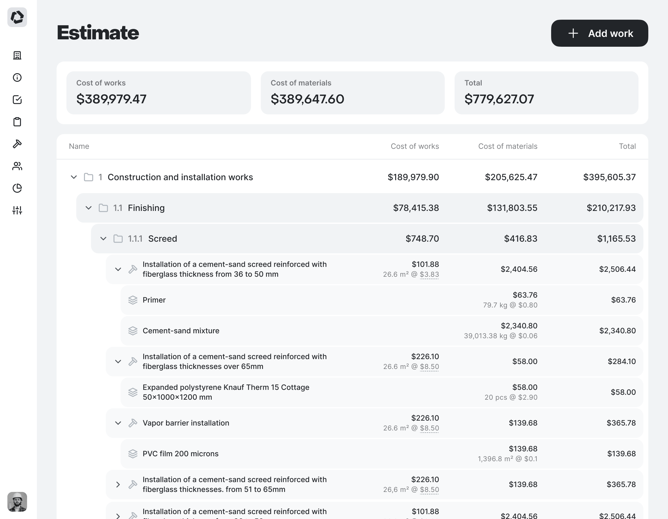 Buildbuild Estimate
